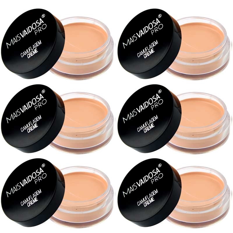 Kit com 6 unid Corretivo em Creme Mais Vaidosa PRO Cor Creme Brulee ...
