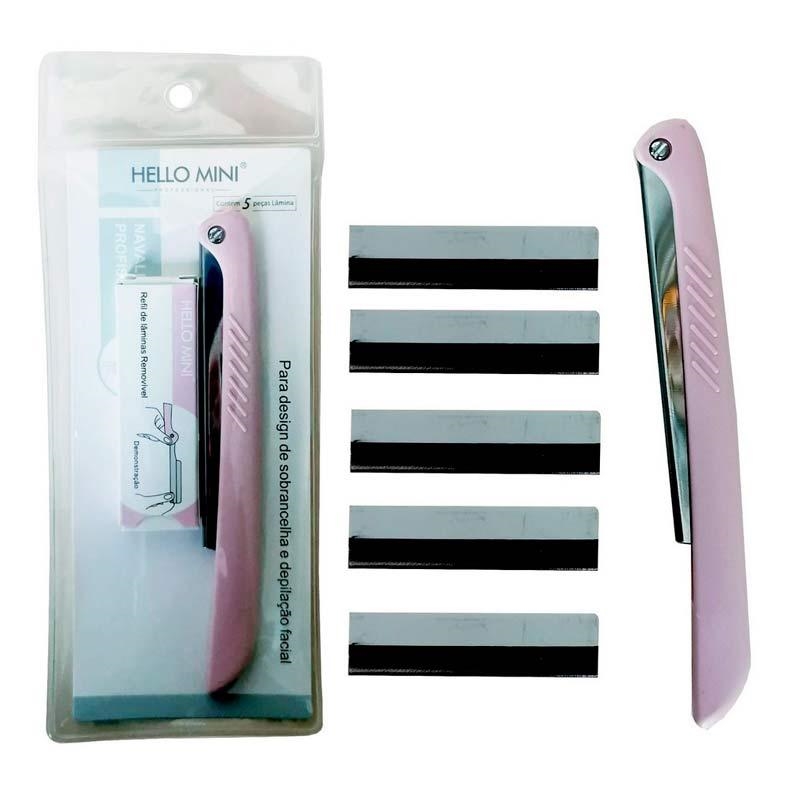 Navalha Profissional com 5 Lãminas Hello Mini | Mais Vaidosa - Navalha Profissional com 5 ...