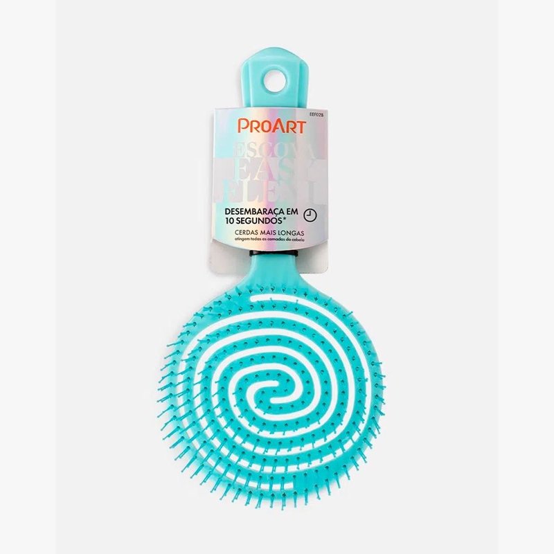 Escova Redonda Easy Flexi Azul ProArt | Mais Vaidosa - Escova Redonda Easy Flexi Azul ProArt ...